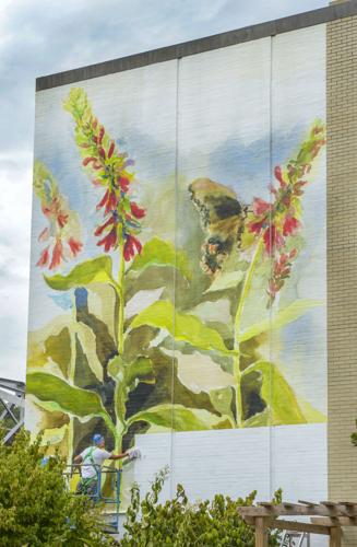 Charleston: Betsy Johnson mural goes up on Gazette-Mail | Kanawha ...