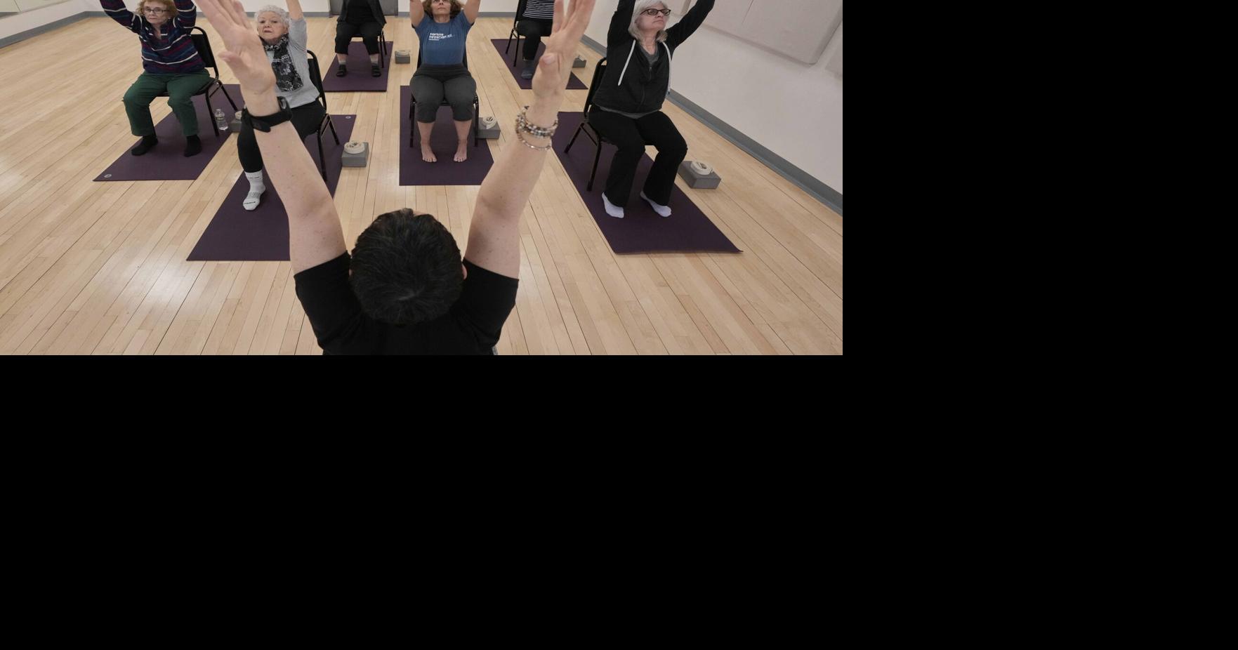 Emotional well-being. Fall prevention. Chair yoga has a lot to offer ...