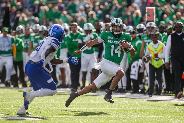Marshall football: Herd caps regular season with 28-23 comeback win ...