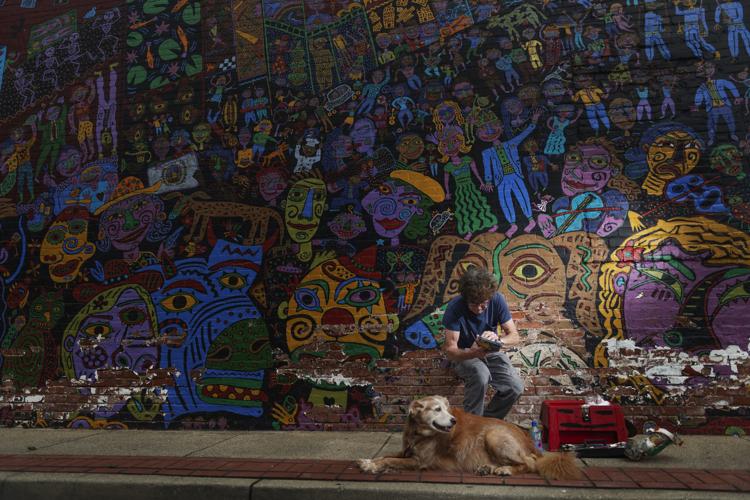 PHOTO: West Side Wonder mural undergoing repairs | Kanawha County ...