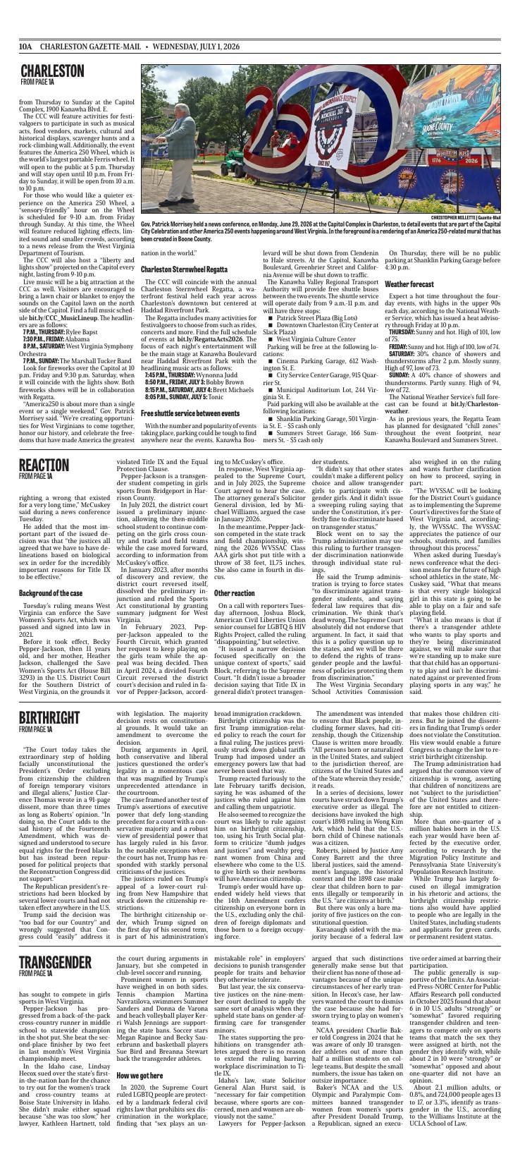 Page A10 | e-Edition | wvgazettemail.com