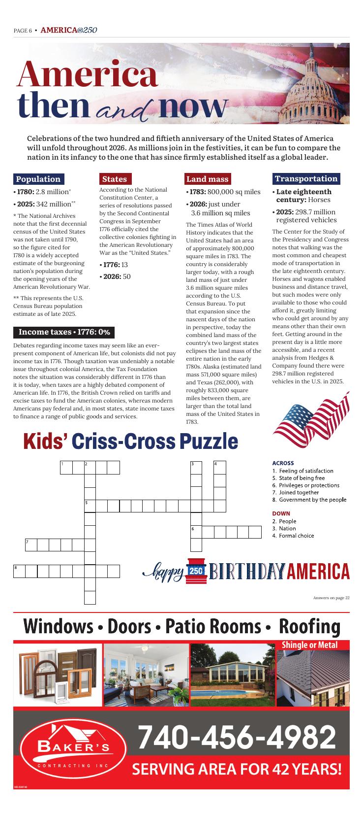 Page F5 | Celebrate America 250 Fourth of July | wvgazettemail.com