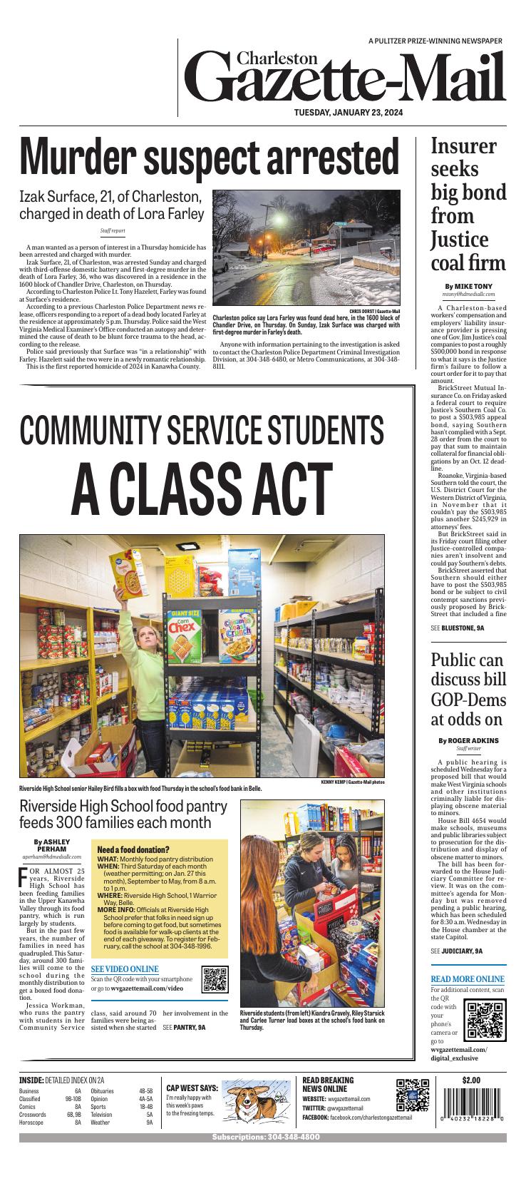Page A1 | e-Edition | wvgazettemail.com