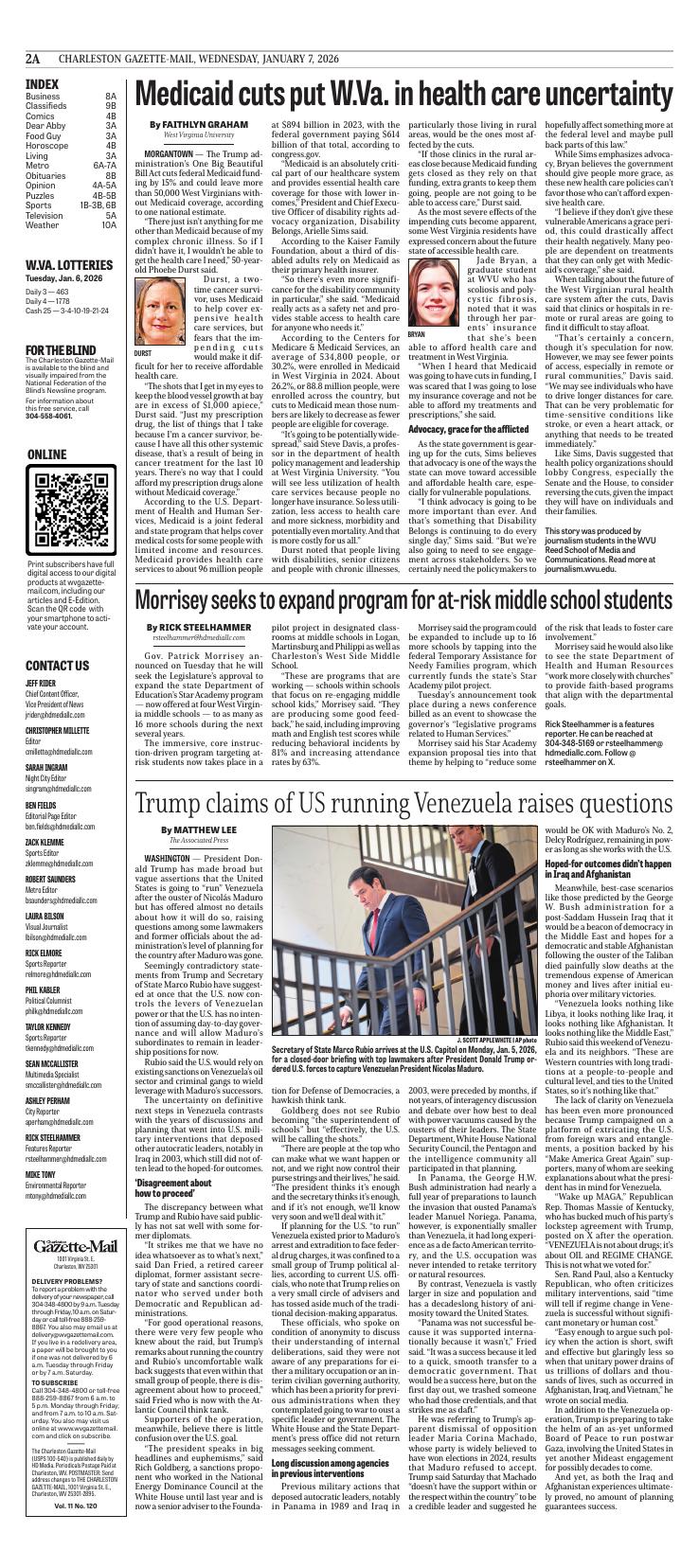 Page A2 | e-Edition | wvgazettemail.com