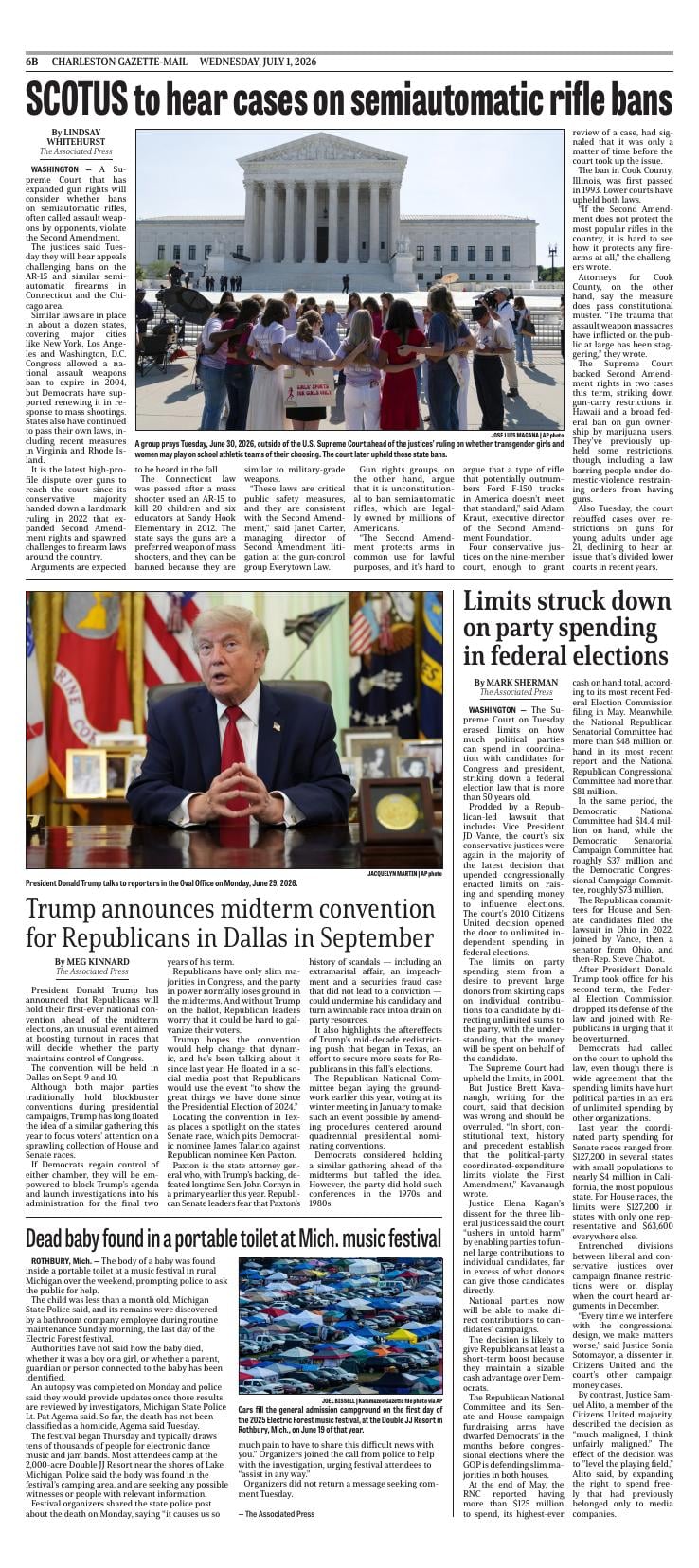 Page B7 | e-Edition | wvgazettemail.com