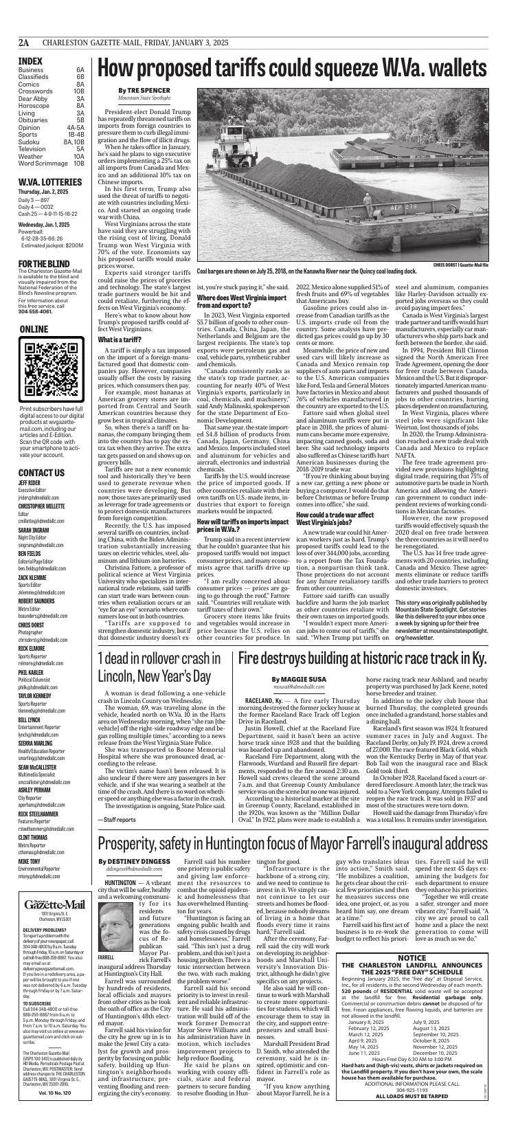 Page A1 | e-Edition | wvgazettemail.com