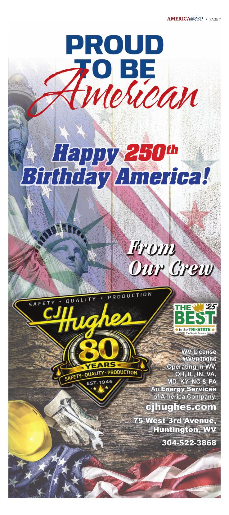 Page F6 | Celebrate America 250 Fourth of July | wvgazettemail.com