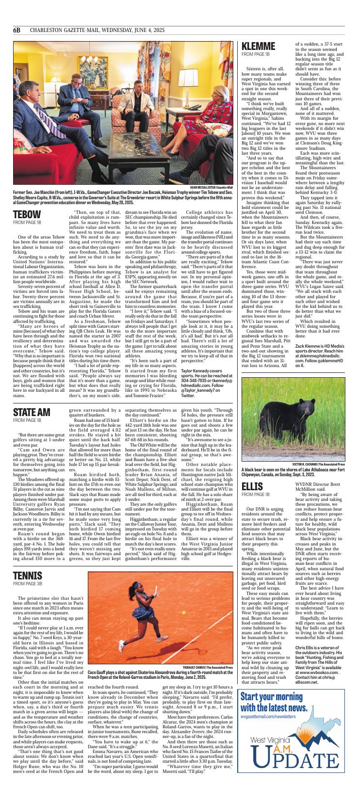 Page B6 | e-Edition | wvgazettemail.com