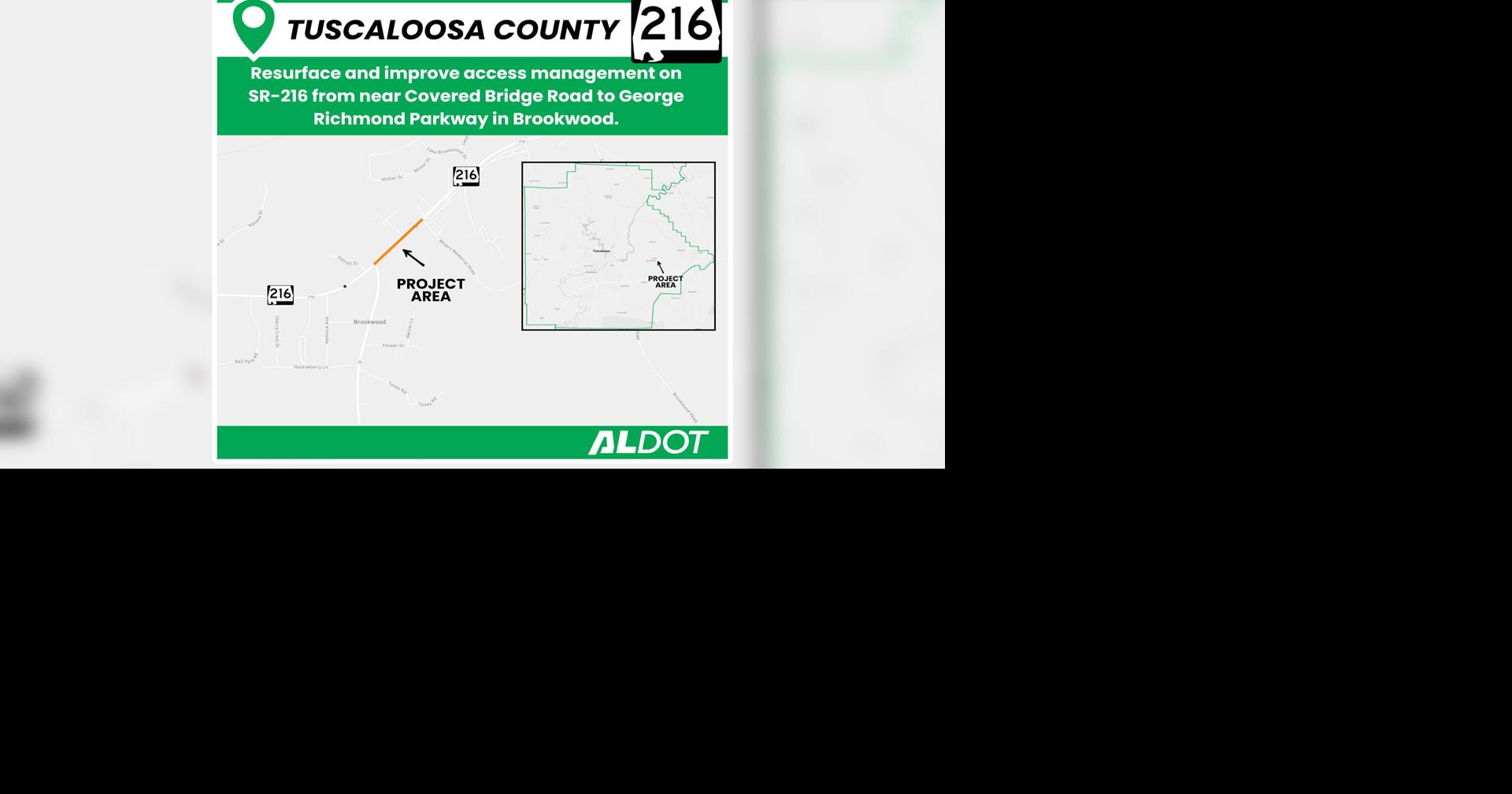 Chunk of State Route 216 in Brookwood getting resurfacing work, access ...