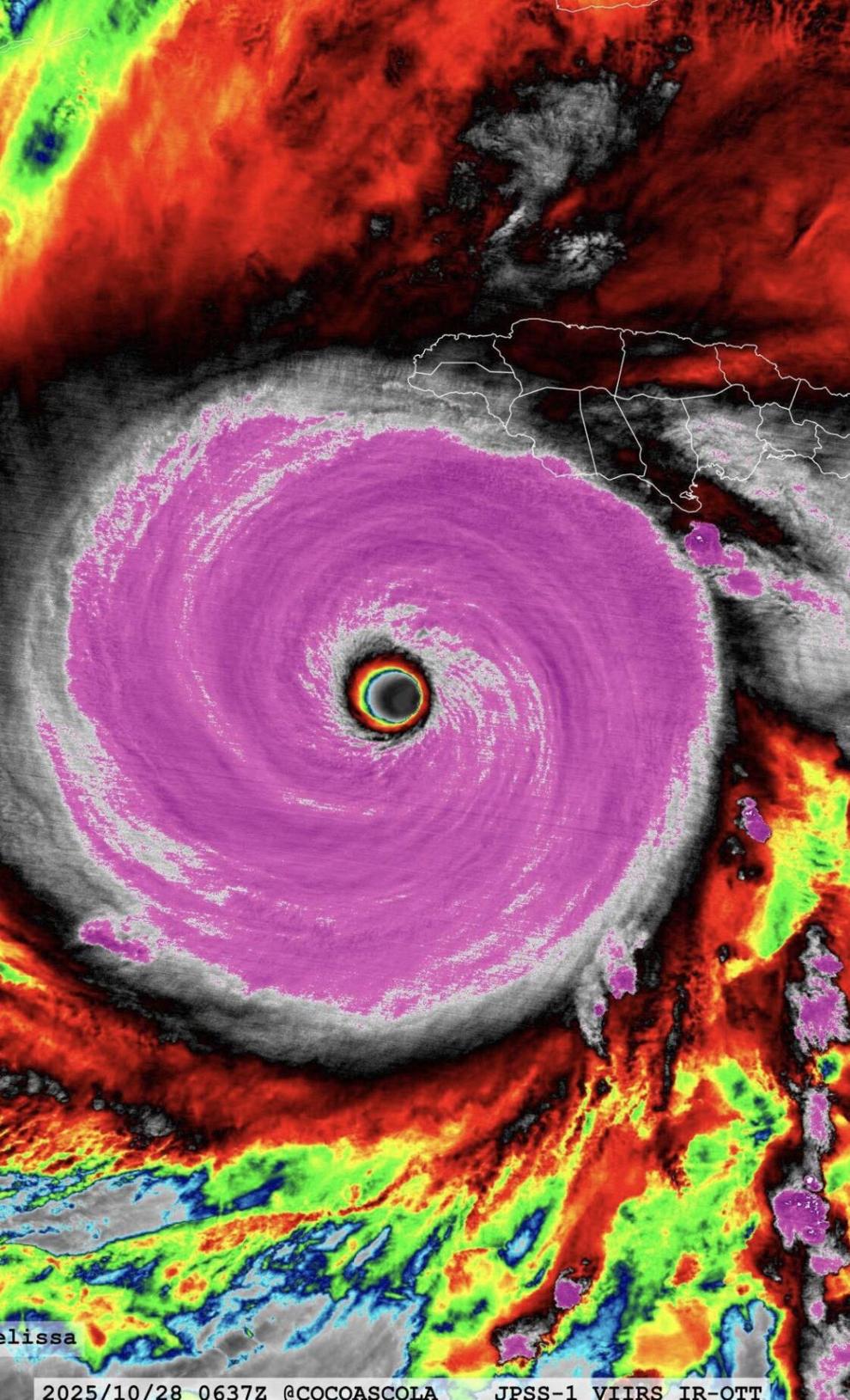 Hurricane Melissa Winds Increased by NOAA National Hurricane Center ...