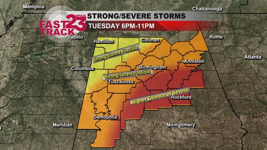 Strong to Severe Storms Remain Possible | Alabama News | wvua23.com