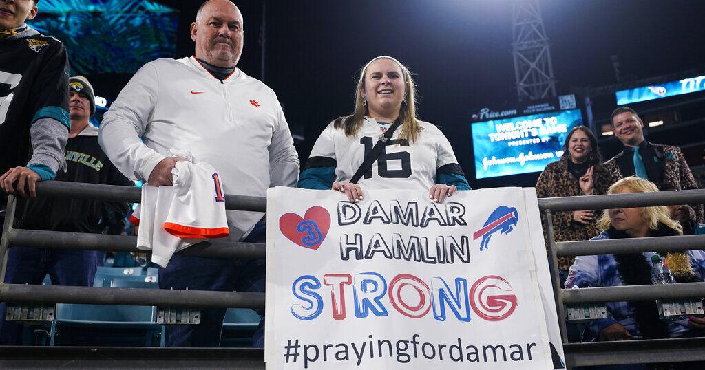 Hamlin in their hearts, the NFL pays tribute to No. 3 | Regional & U.S ...