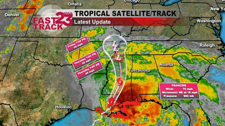 Late Wednesday Night Update on Francine and Local Impacts | Weather ...