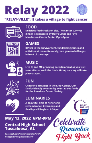 Tuscaloosa Relay for Life happening May 13 | Local News | wvua23.com