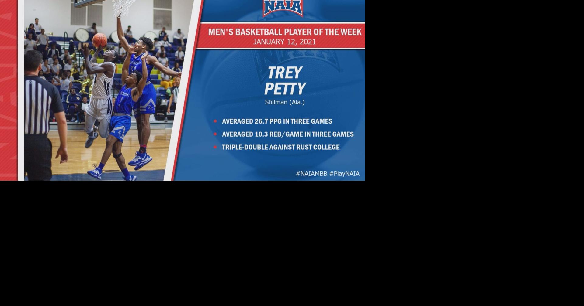 Stillman’s Trey Petty Named NAIA Player of the Week | Archives | wvua23.com