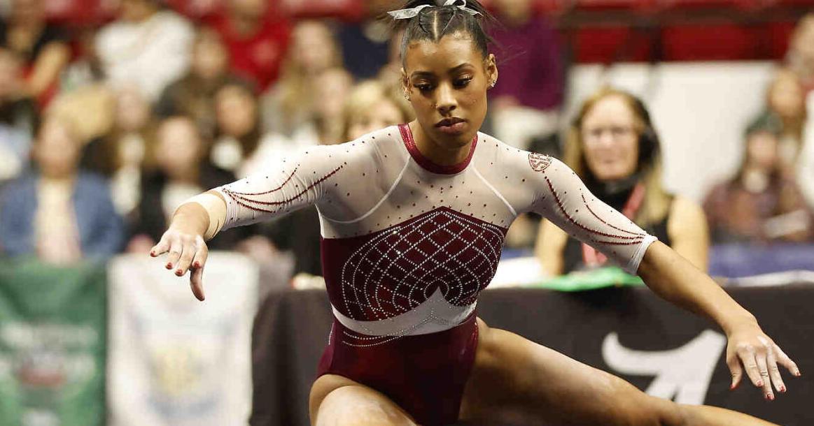 Alabama Gymnastics Shania Adams vs UNC | | wvua23.com