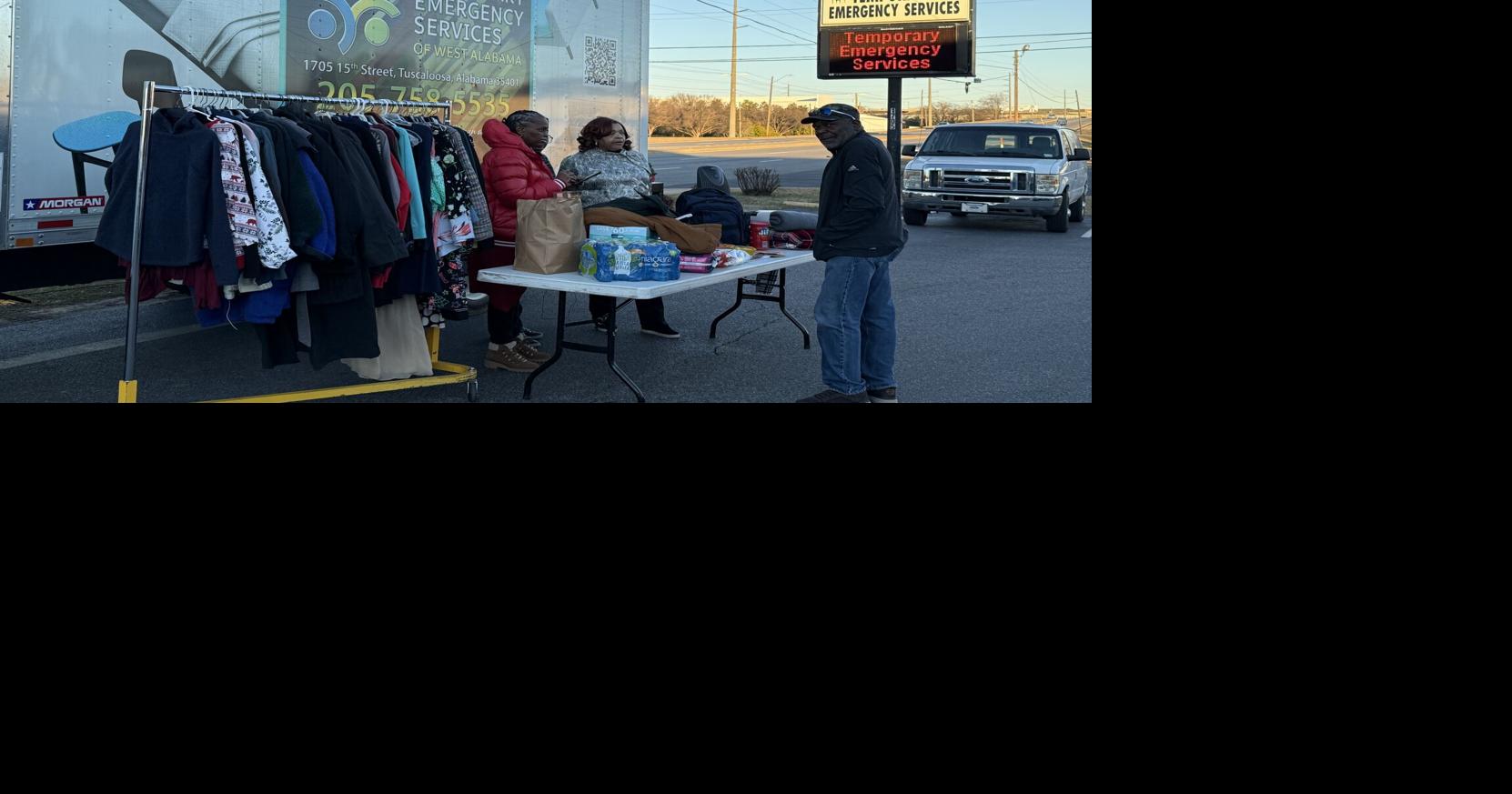 TES Executive Director Dr. Karen Thompson-Jackson sets up outside for ...