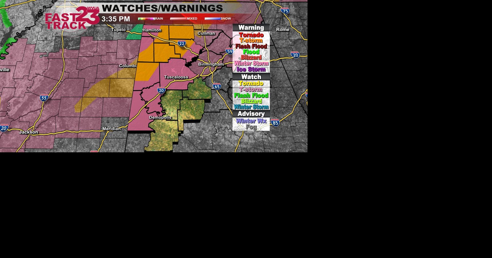 3:30pm Friday Severe Weather Update | News | wvua23.com