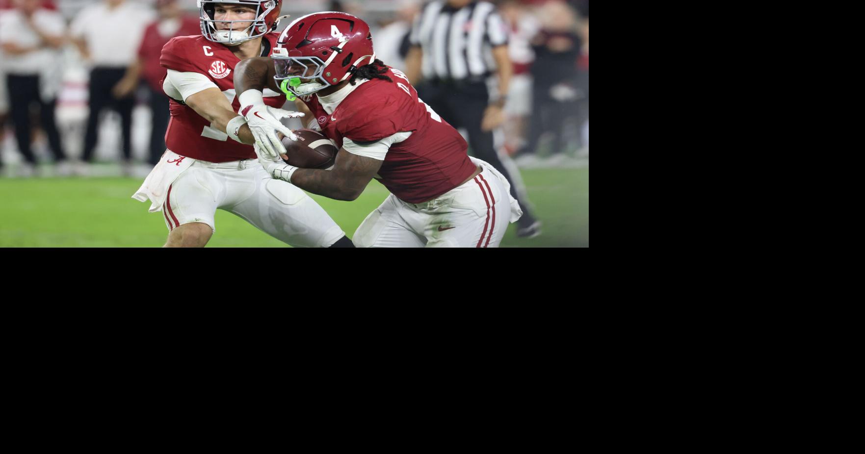 Alabama Quarterback Ty Simpson and Alabama Running Back Daniel Hill ...
