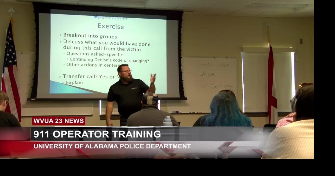 911 dispatchers train with University of Alabama Police Department ...