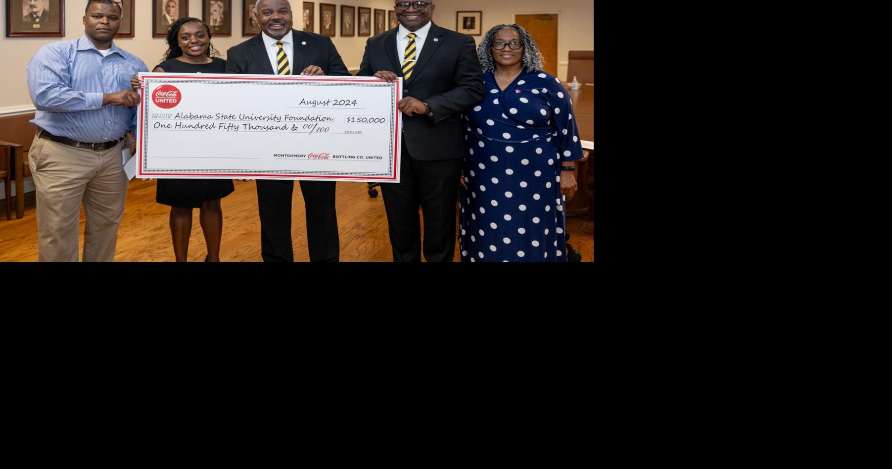 Alabama State University receives $150,000 check | Alabama News ...