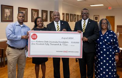 Alabama State University receives $150,000 check | Alabama News ...