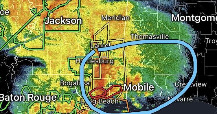 Soaking Rains Today… Severe Weather Risk to The South… 11am Wednesday ...