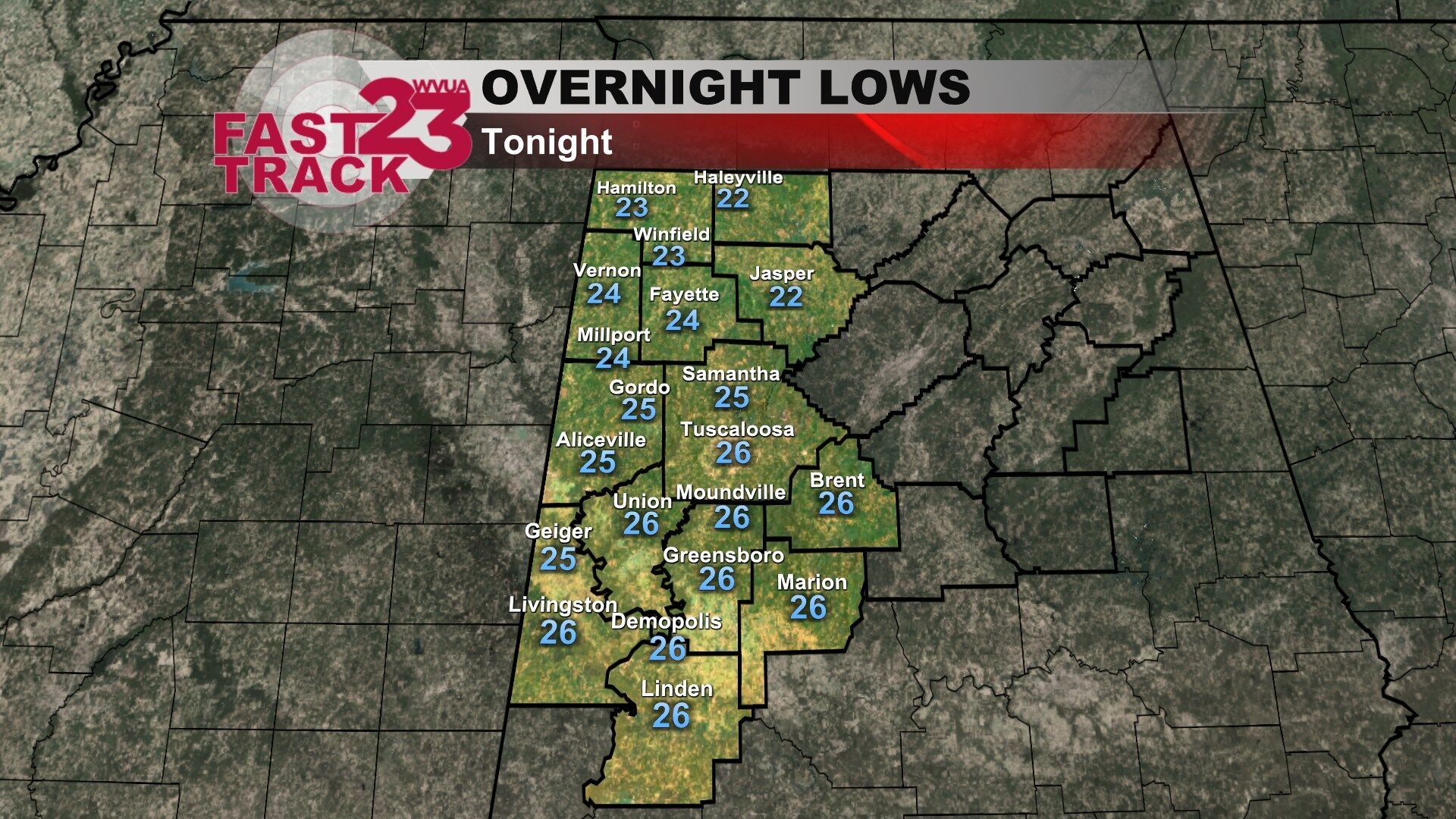 Freeze Expected Tonight... Monday PM Weather Update | Weather | wvua23.com