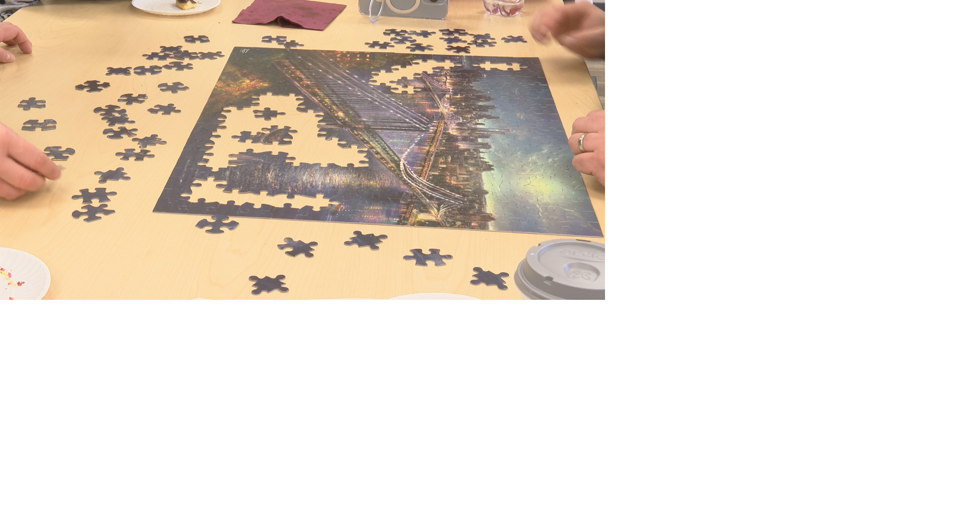 La Crosse County Library's Jigsaw Puzzle Battle held at Holmen Public ...