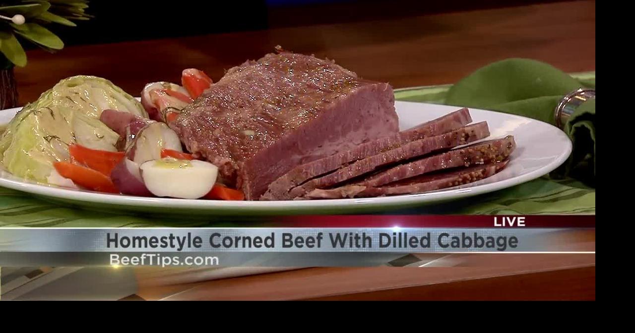 WI Beef Council cooks-up corned beef and cabbage | News 19 Daybreak ...