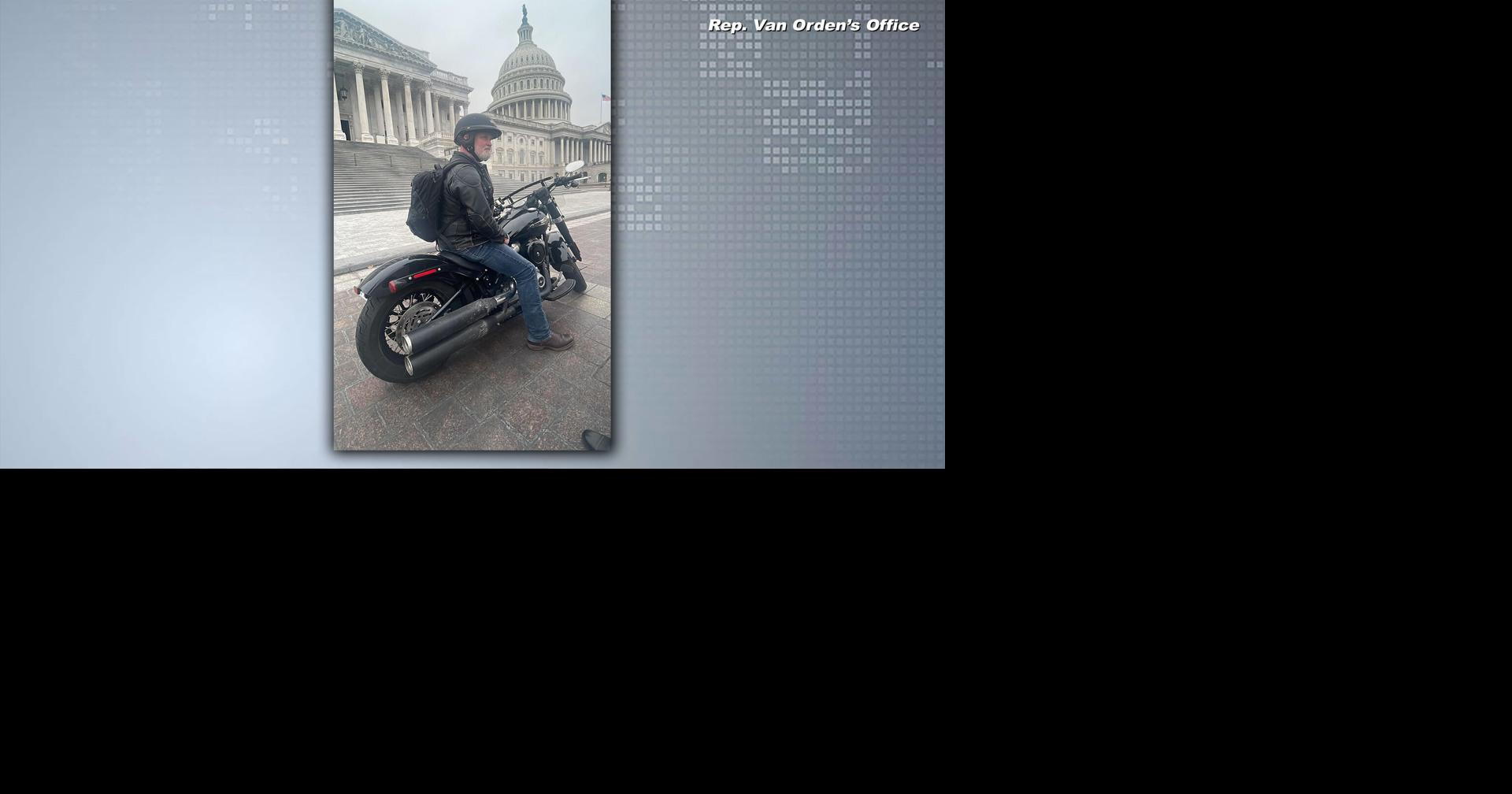 Astride motorcycle, Van Orden arrives in Washington to begin ...