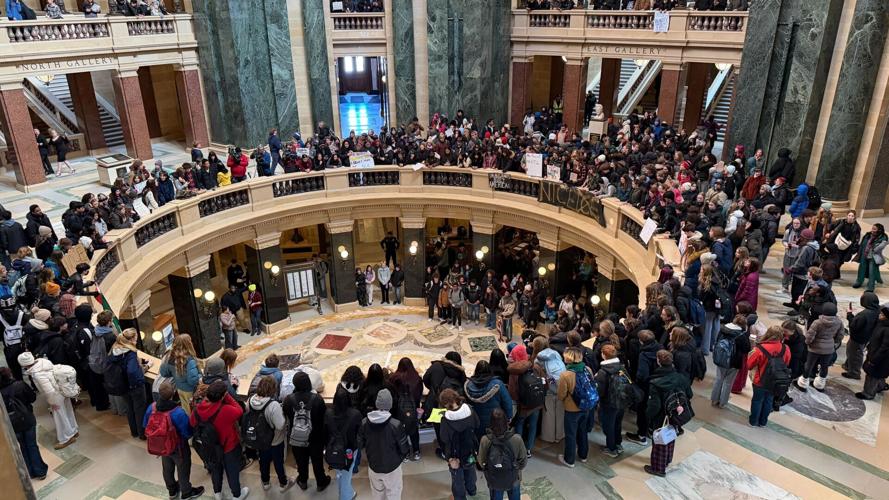 Madison high school students walk out, protest ICE actions | Wisconsin ...
