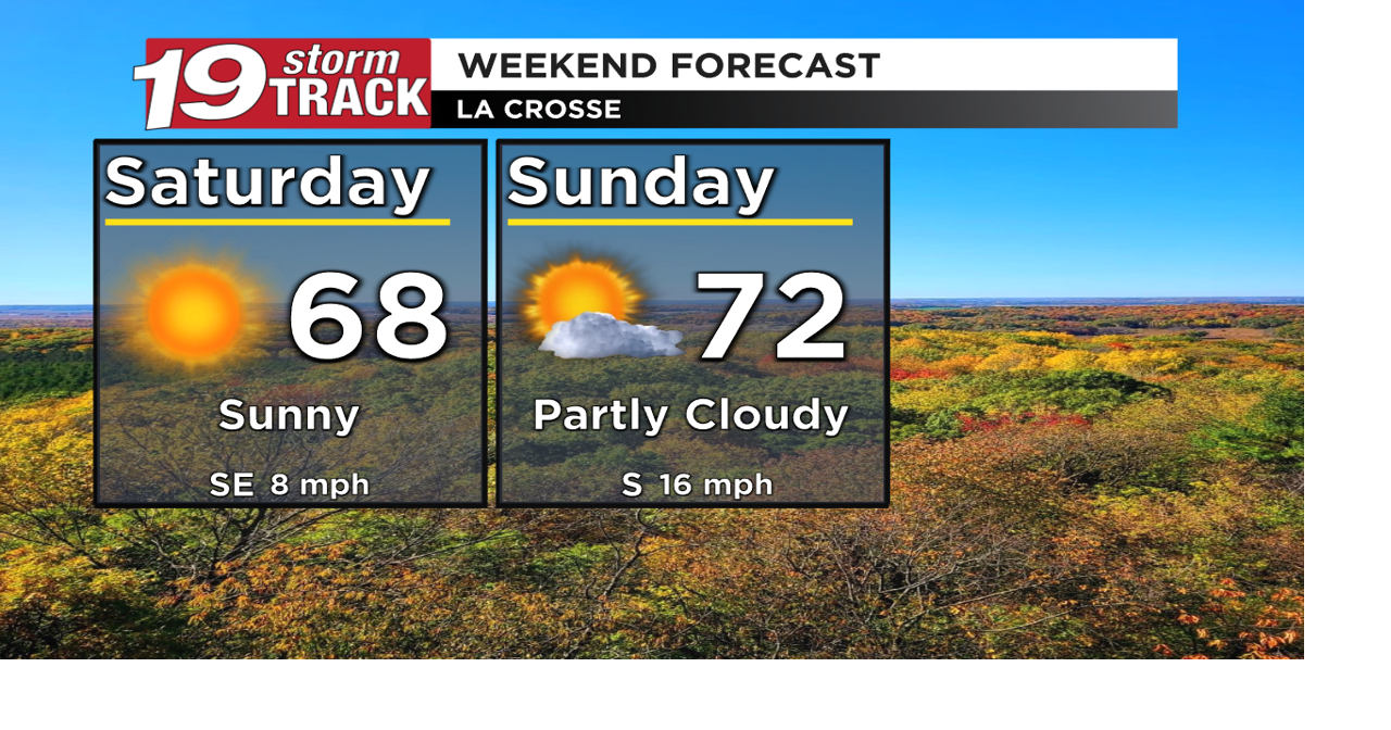 Perfect fall weather this weekend; Slight chance of rain Sunday evening ...