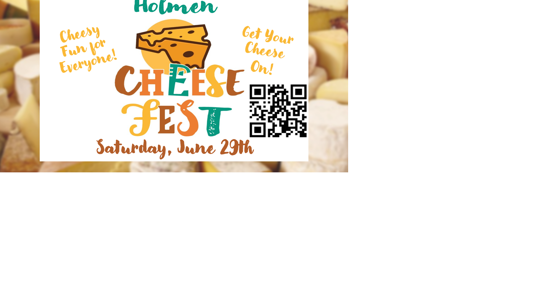Holmen Cheese Fest is set for June 29th | News | wxow.com