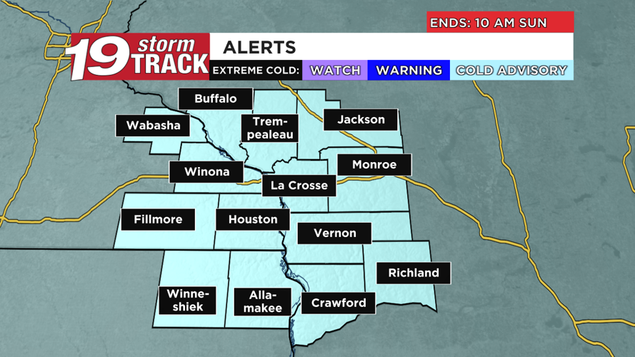 Dangerous wind chills this weekend; Warmer weather ahead | Top Stories ...