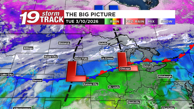 Tracking multiple chances of rain and snow in the forecast over the ...