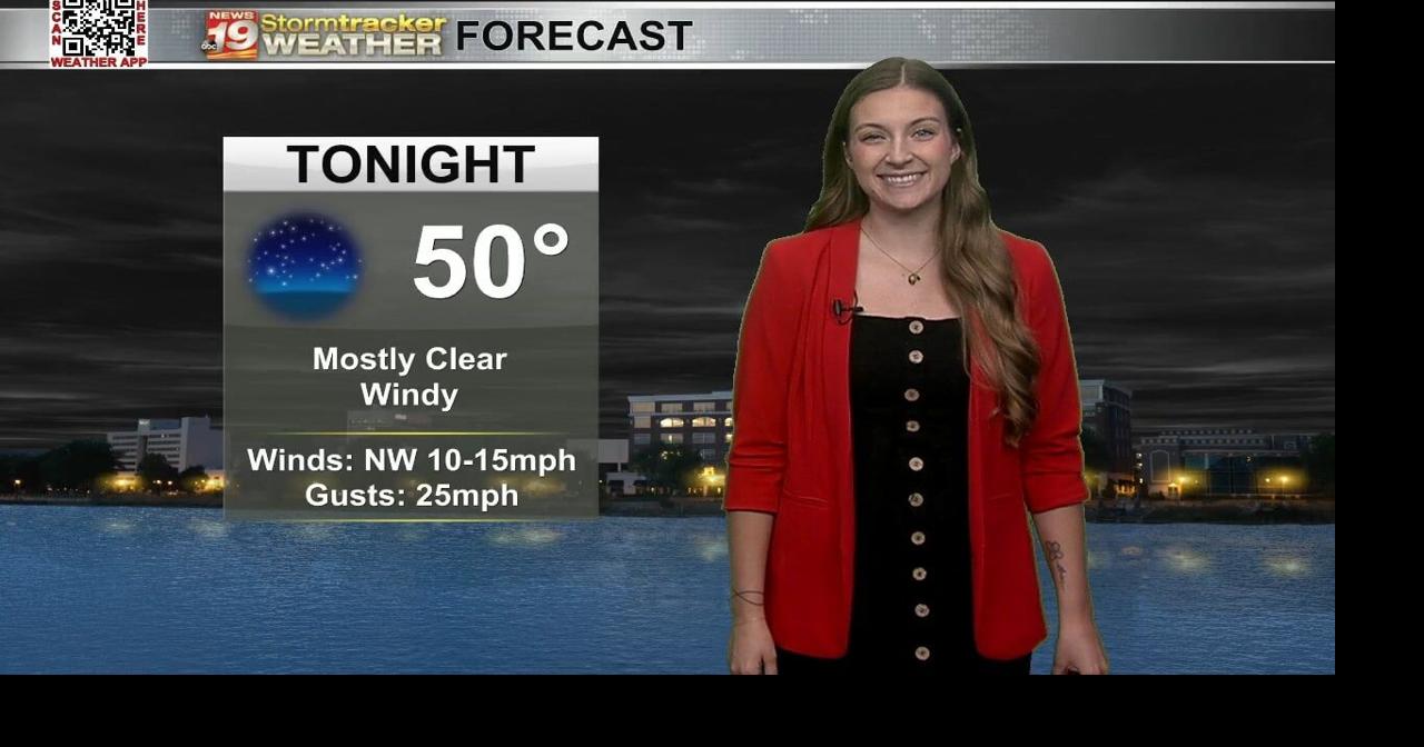 Windy Saturday but Sunday looks to calm down. | Video | wxow.com