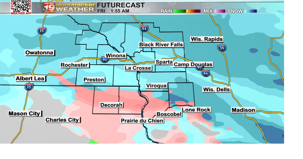 Winter returns. Snow chances to close out the week and even more ...