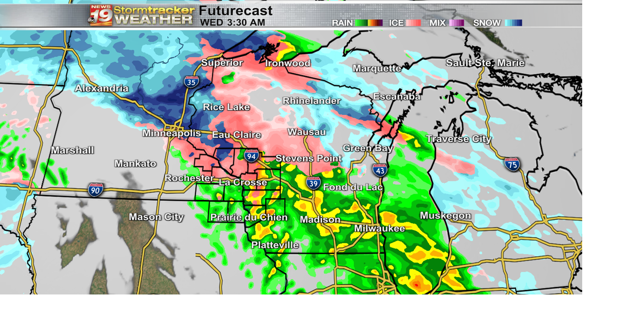Rain, mixed precipitation and snow making for messy roads these next ...