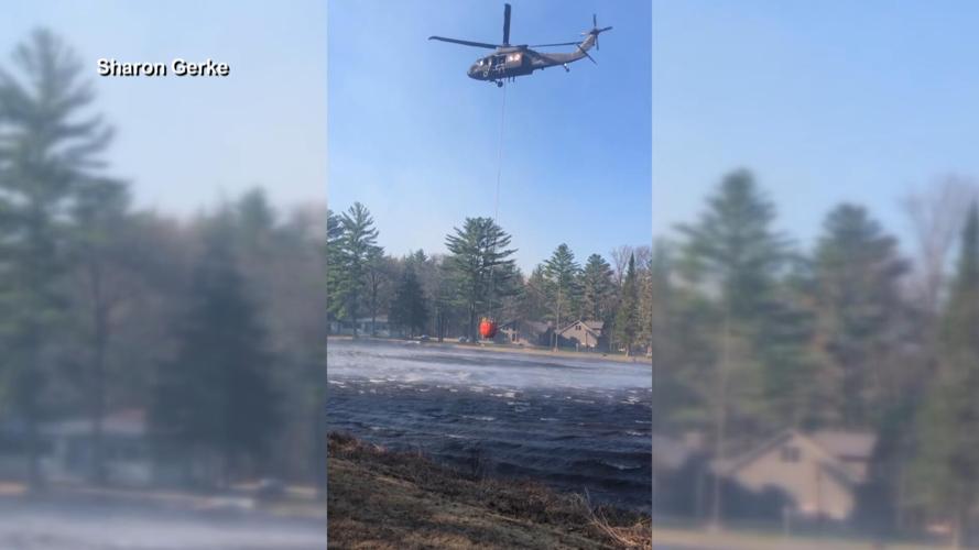 Monroe County residents react to wildfire near Fort McCoy | News | wxow.com