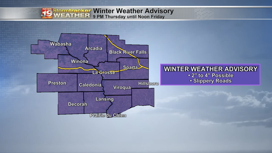 Winter storm approaching | 19 Storm Track Weather | wxow.com