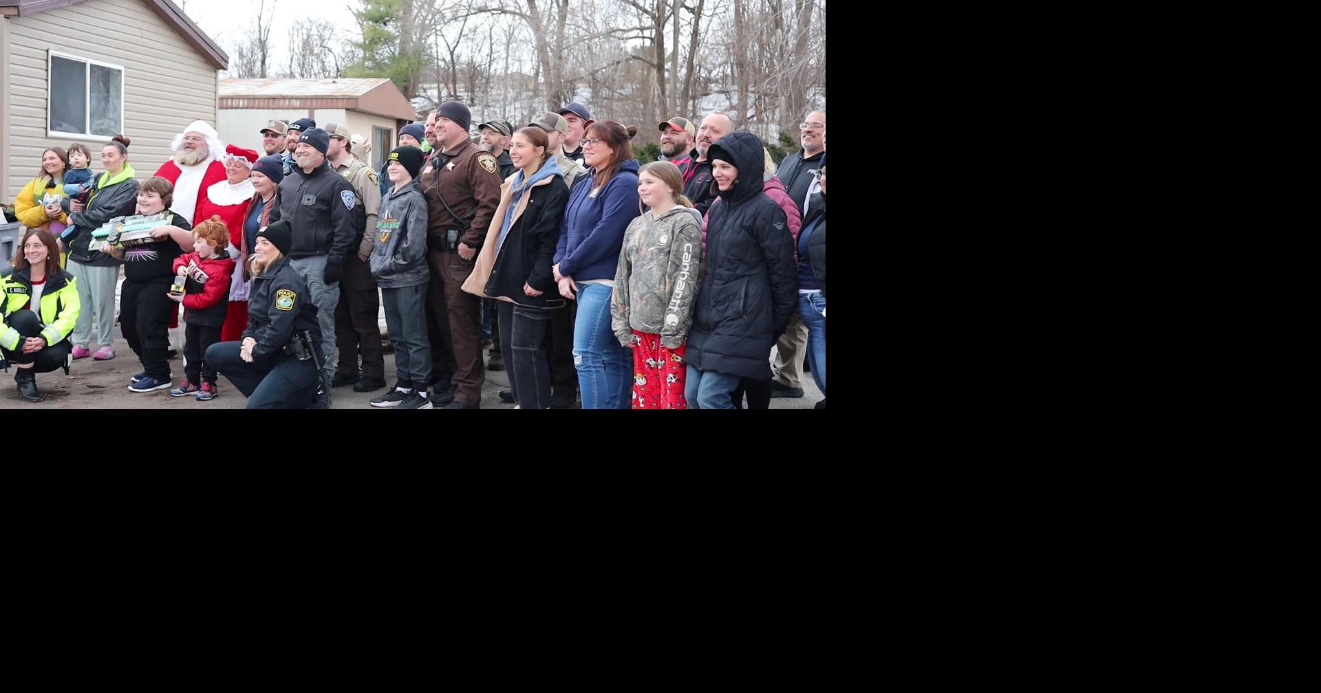 First responders deliver holiday surprises to families across three ...