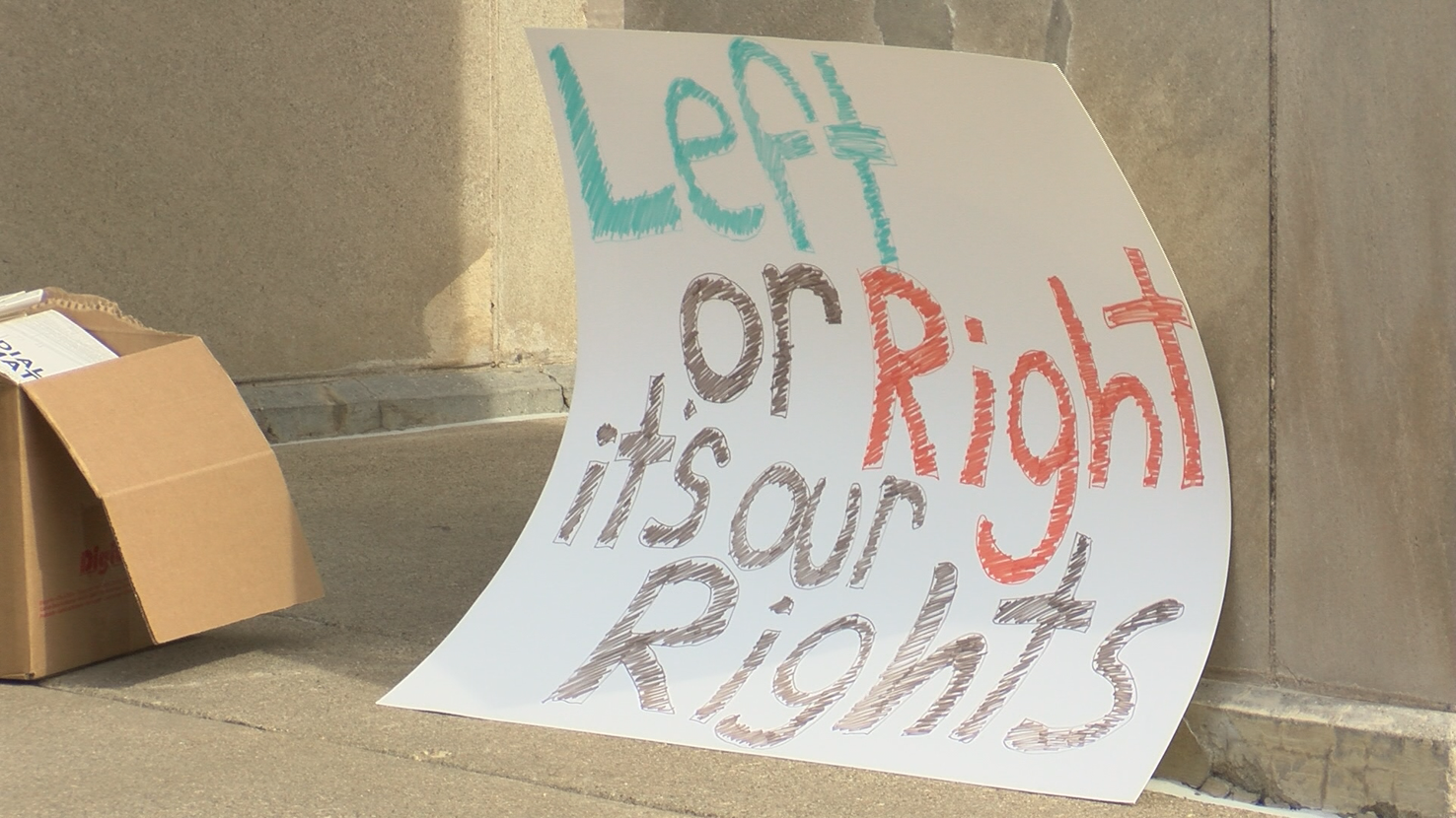 Free Speech Protest Held on UW-La Crosse Campus | News | wxow.com