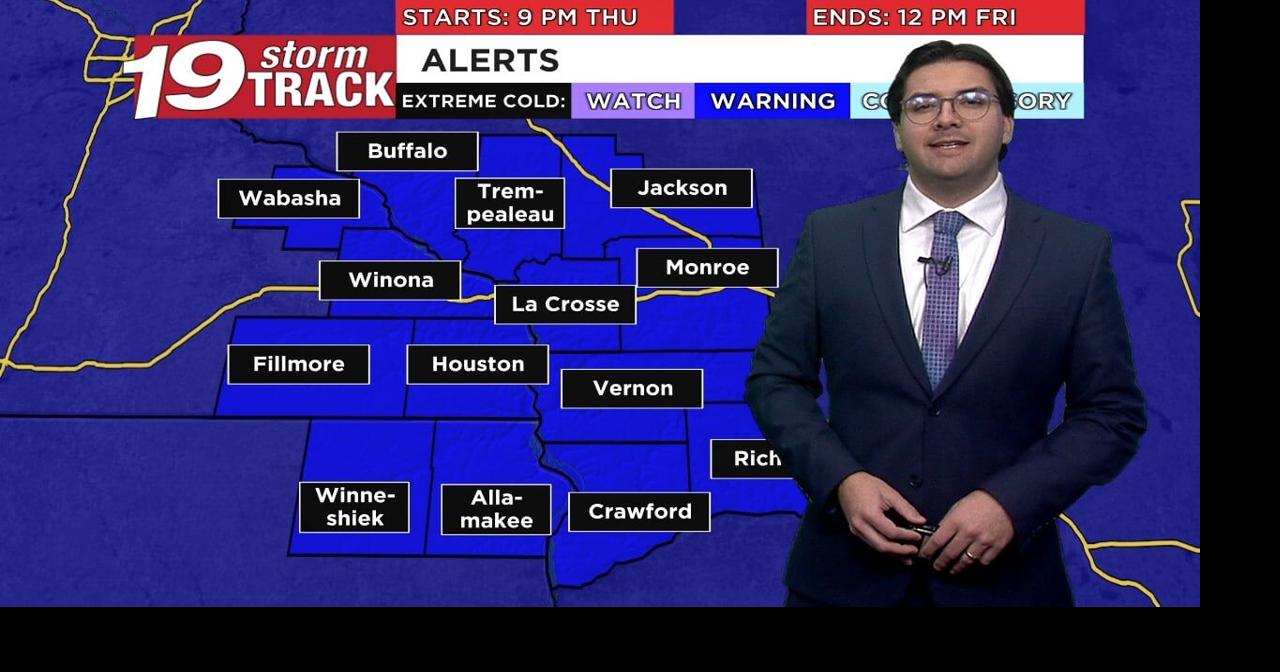 Risk of frostbite through the next days with a stretch of below zero ...