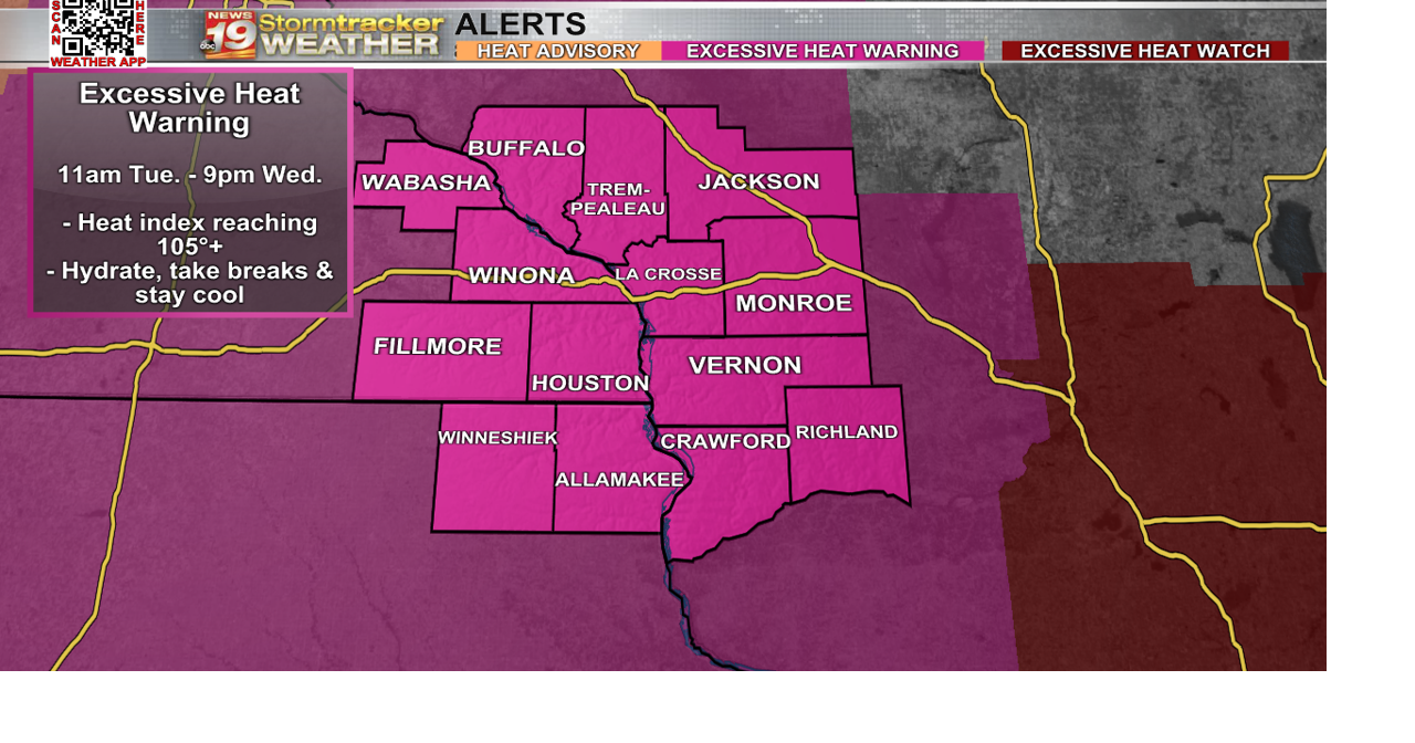 Dangerously high temperatures through the middle of the week | Weather ...