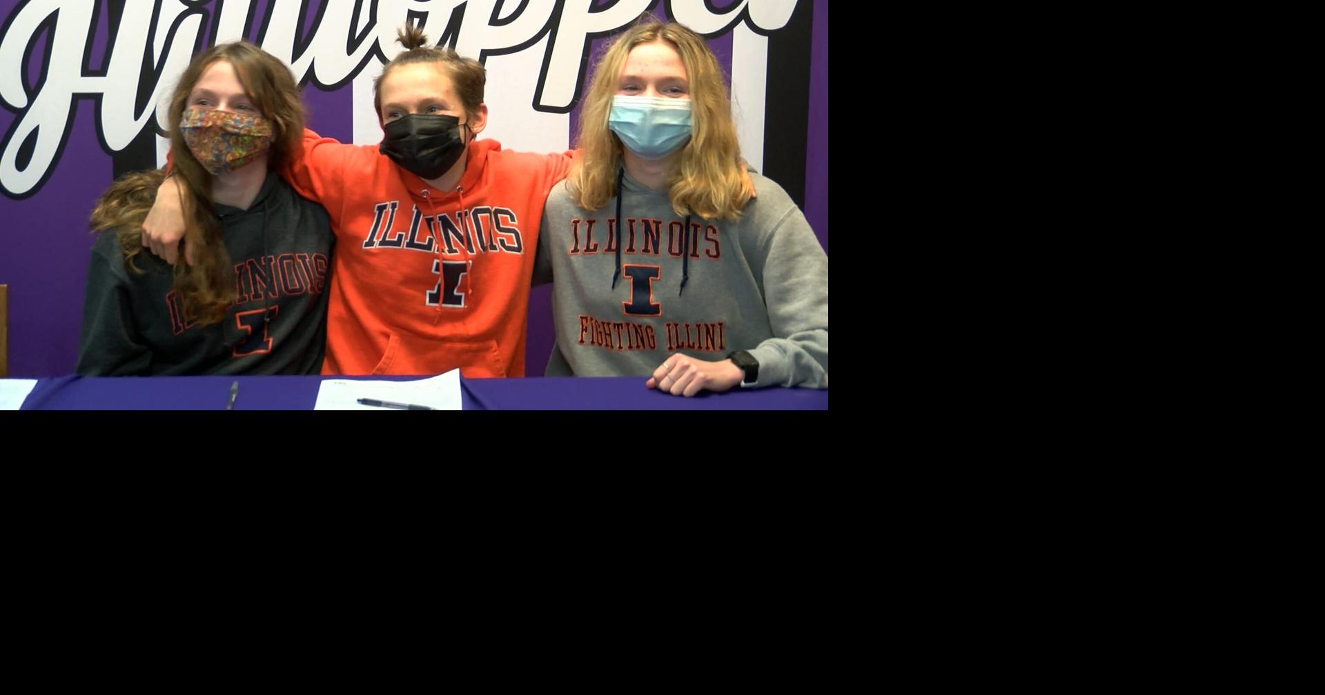 Malecek triplets officially commit to University of Illinois | Sports ...