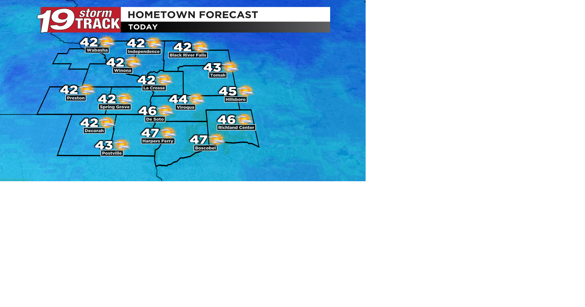 A pleasant Monday ahead with well above average temperatures for mid ...