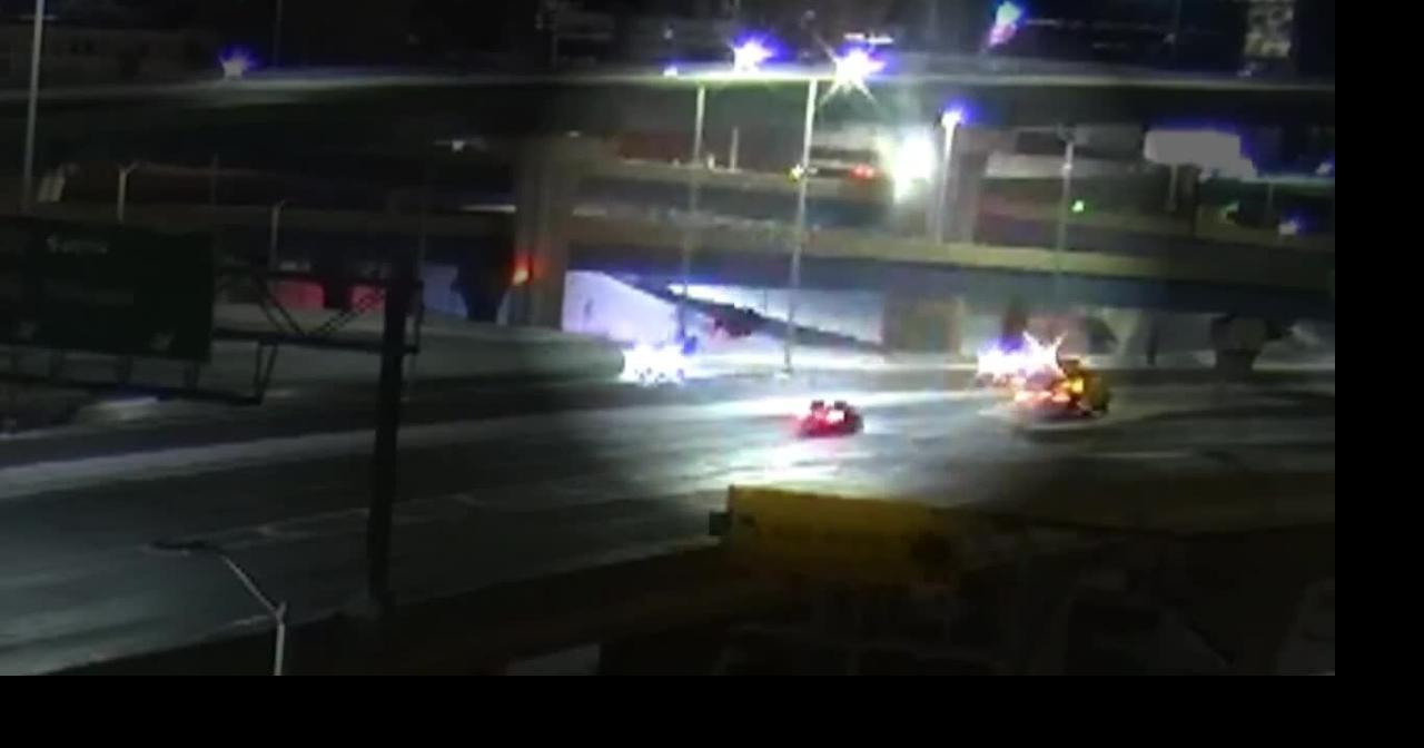 WATCH IT HERE: Another vehicle drives off overpass | News | wxow.com