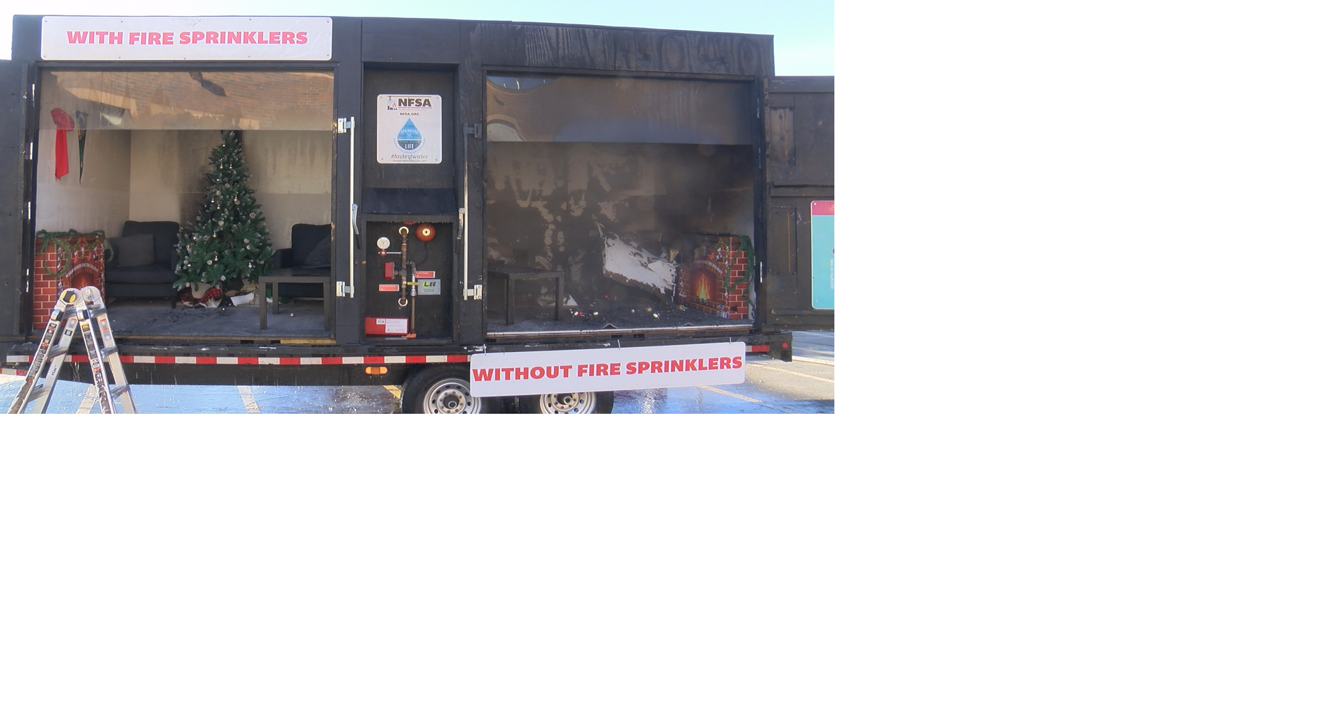 Onalaska Fire Department hosts Christmas tree demonstration fire ...