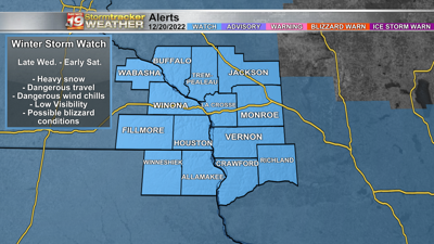 WINTER STORM WATCHES: Blizzard-like conditions, dangerous roads, wind ...